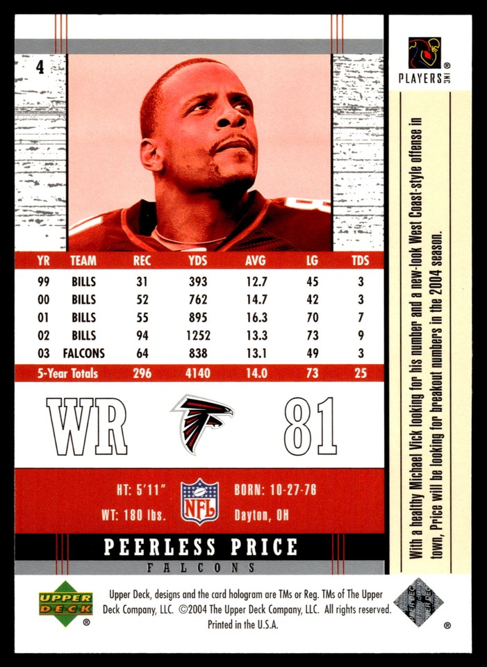 Peerless Price 2004 Upper Deck Legends Card #4 | eBay