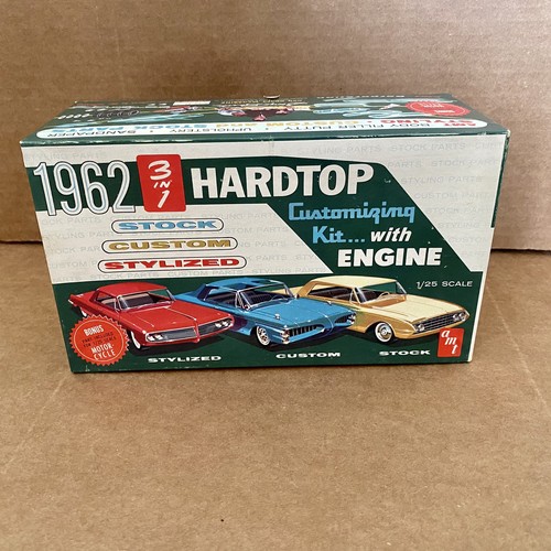 AMT 1962 Chevrolet Impala Sport Coupe HT Kit # S722 Chevy Styline 3n1 ...