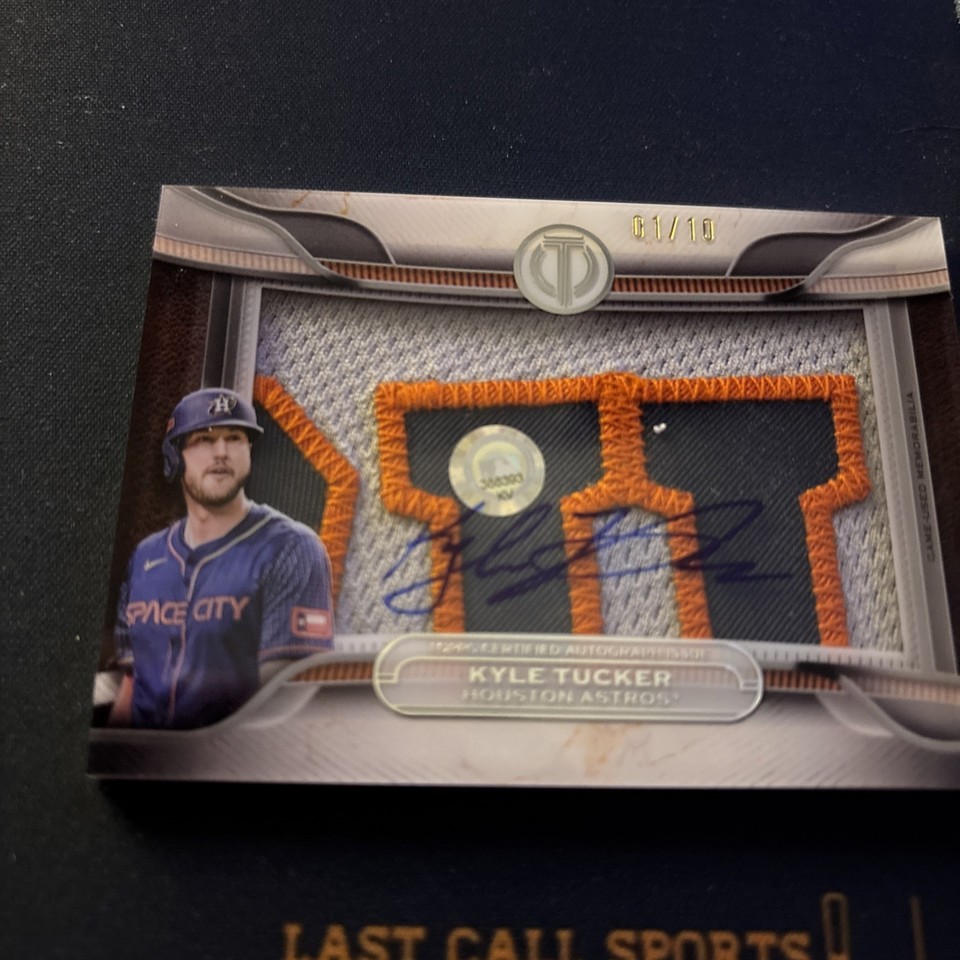 2025 Topps Tribute- KYLE TUCKER #PPA-KT Premium Patch Auto Relic , Auto ...