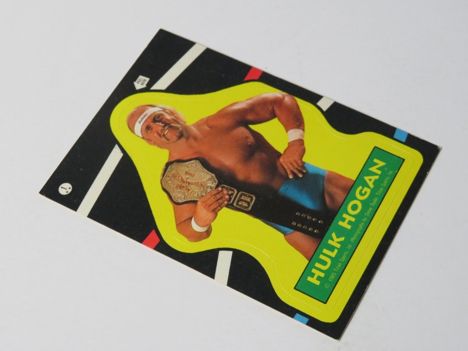Hulk Hogan WWE 1985 Topps WWF Rookie Sticker Card # 1 | eBay