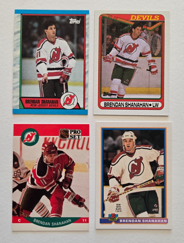 Brendan Shanahan vintage Topps, Pro Set, UD hockey cards - (4) card lot ...