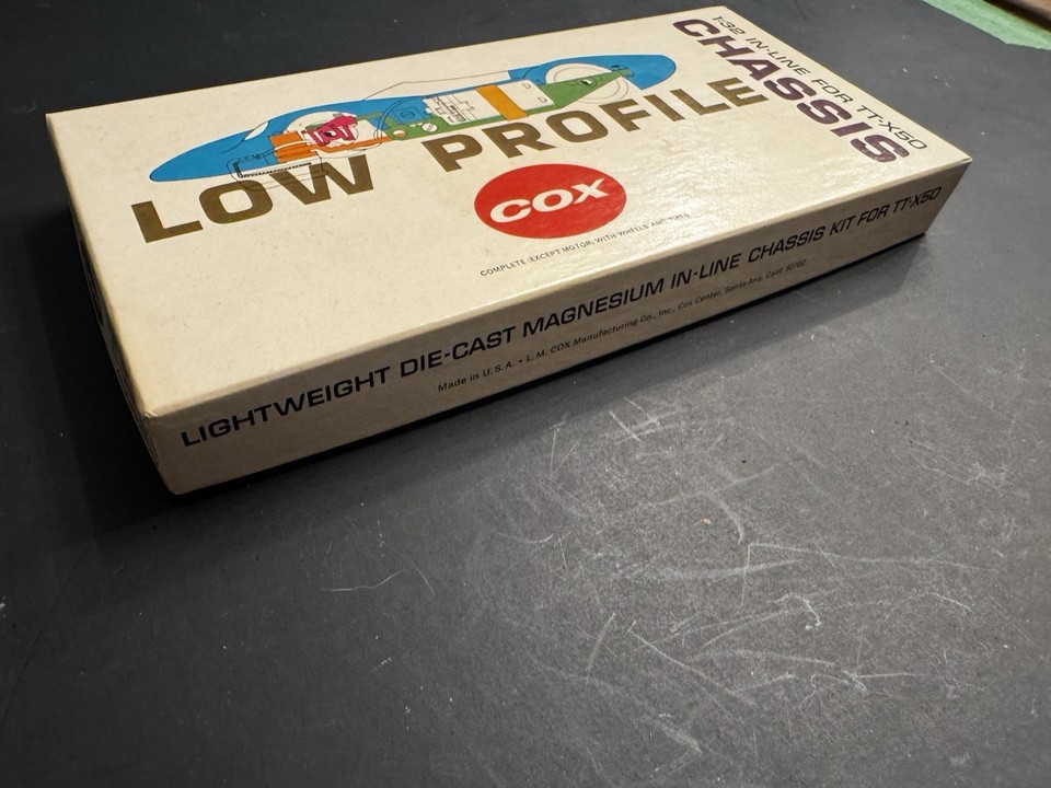 Cox 1/32 In-Line Low Profile Chassis slot cars KIT4500:450 BOX ONLY | eBay