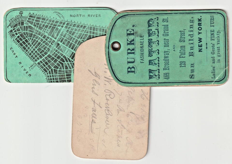 Advertising Premium , Note Pad , BURKE fashionable Hatter NY 1886 / Men ...