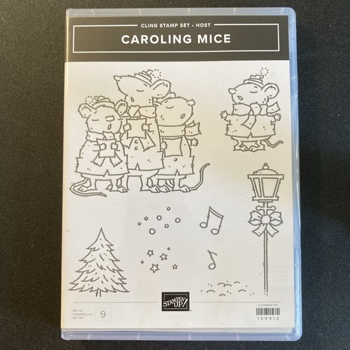 Stampin Up Caroling Mice Rubber Mount Stamp Set | eBay