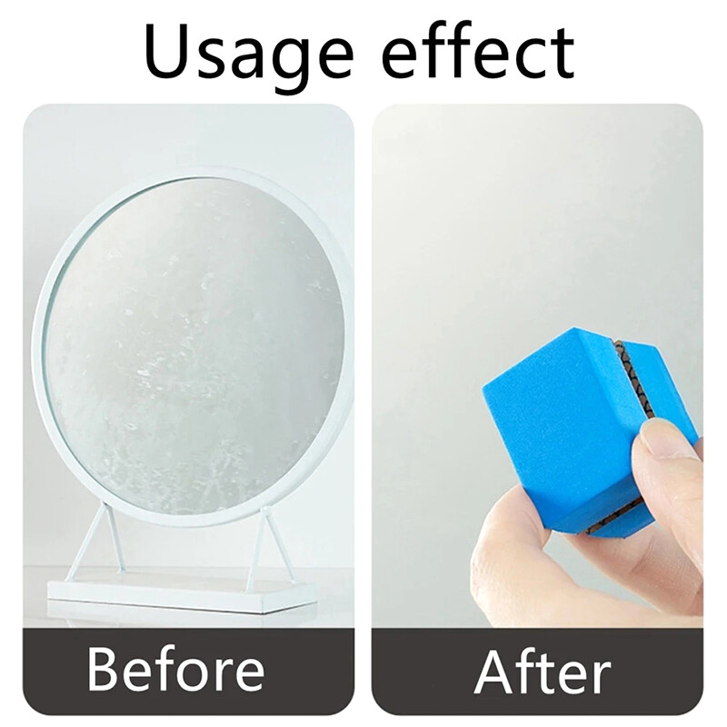 Magic Clean Mirror Emery Sponge Bathroom Mirror Cleaner Wiper Kitchen ...
