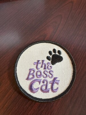 VINTAGE ARCTIC CAT "THE BOSS CAT" SNOWMOBILE PATCH ABOUT 3" X 3" NEW ...