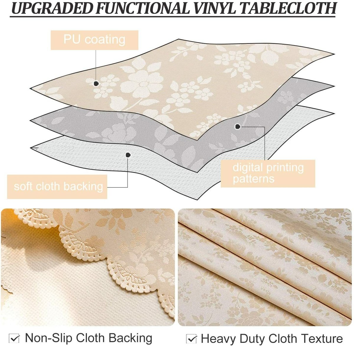 Heavy Duty Vinyl Tablecloth Fabric | Cabinets Matttroy
