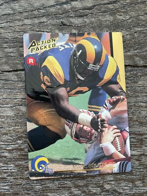 1992 Action Packed Rookie Update Marc Boutte #41 Rookie RC 3D NFL ...