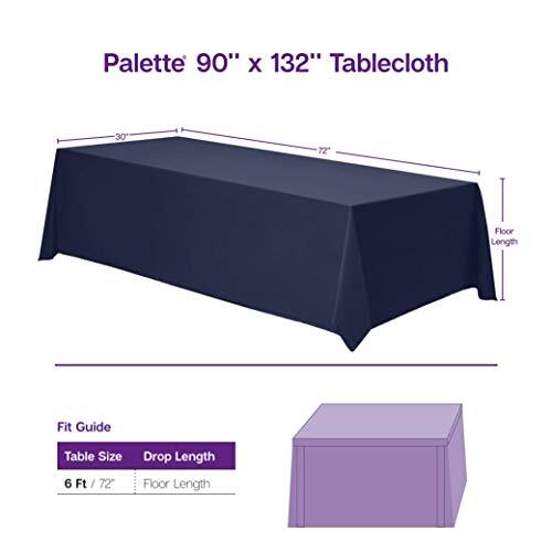 Gee Di Moda Rectangle Tablecloth | 90 x 132 Inch - Burgundy Rectangular ...