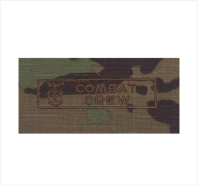 GENUINE U.S. AIR FORCE EMBROIDERED BADGE: COMBAT CREW - EMBROIDERED ON ...