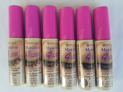 6 pack Prosa Mascara 4 in 1 Extend & Give Volume 0.42 oz each Mexico ...