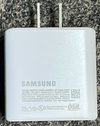 SAMSUNG 45W USB-C Super Fast Charging Wall Charger (Adapter Only) White ...