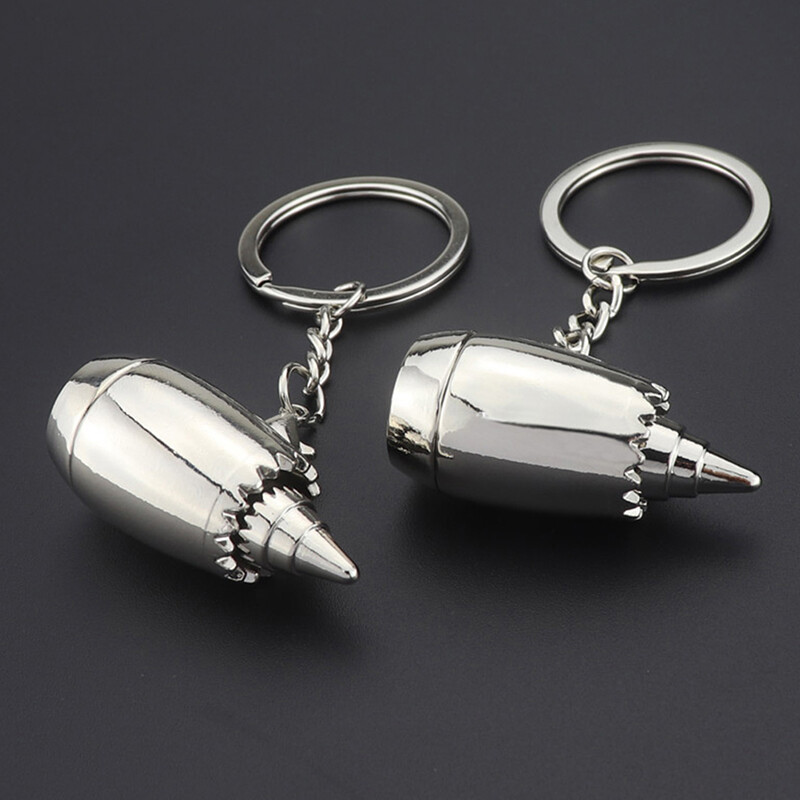 New Design Metal Plane Engine Keychains Mini Jet Engine Keyrings Gi K8 ...