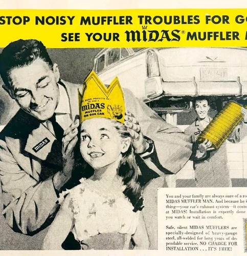 1958 Midas Muffler Man Advertisement Automobilia Life Magazine Advert ...