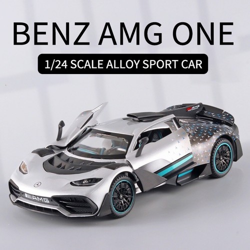 1:24 BENZ AMG ONE Sports Car Models Alloy Diecast Toy Vehicle W/ Sound ...