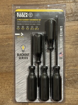 Klein Tools 5 Piece Blackout Series Screwdriver Set | eBay