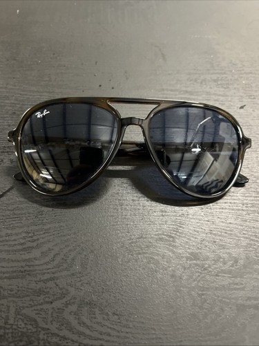 Ray-Ban Sunglasses RB4376F- Havana And Dark Blue. B44 | eBay