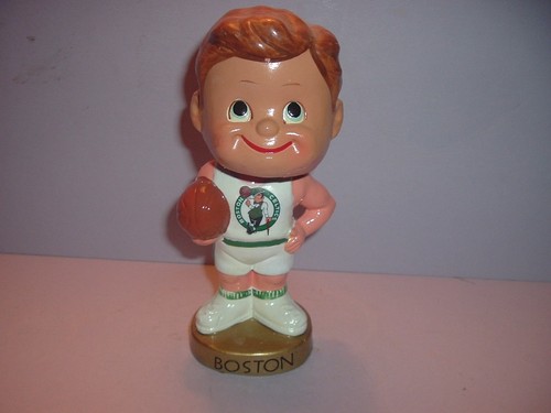 Vintage NBA Boston Celtics Paper Mache Japan Basketball Player Nodder ...