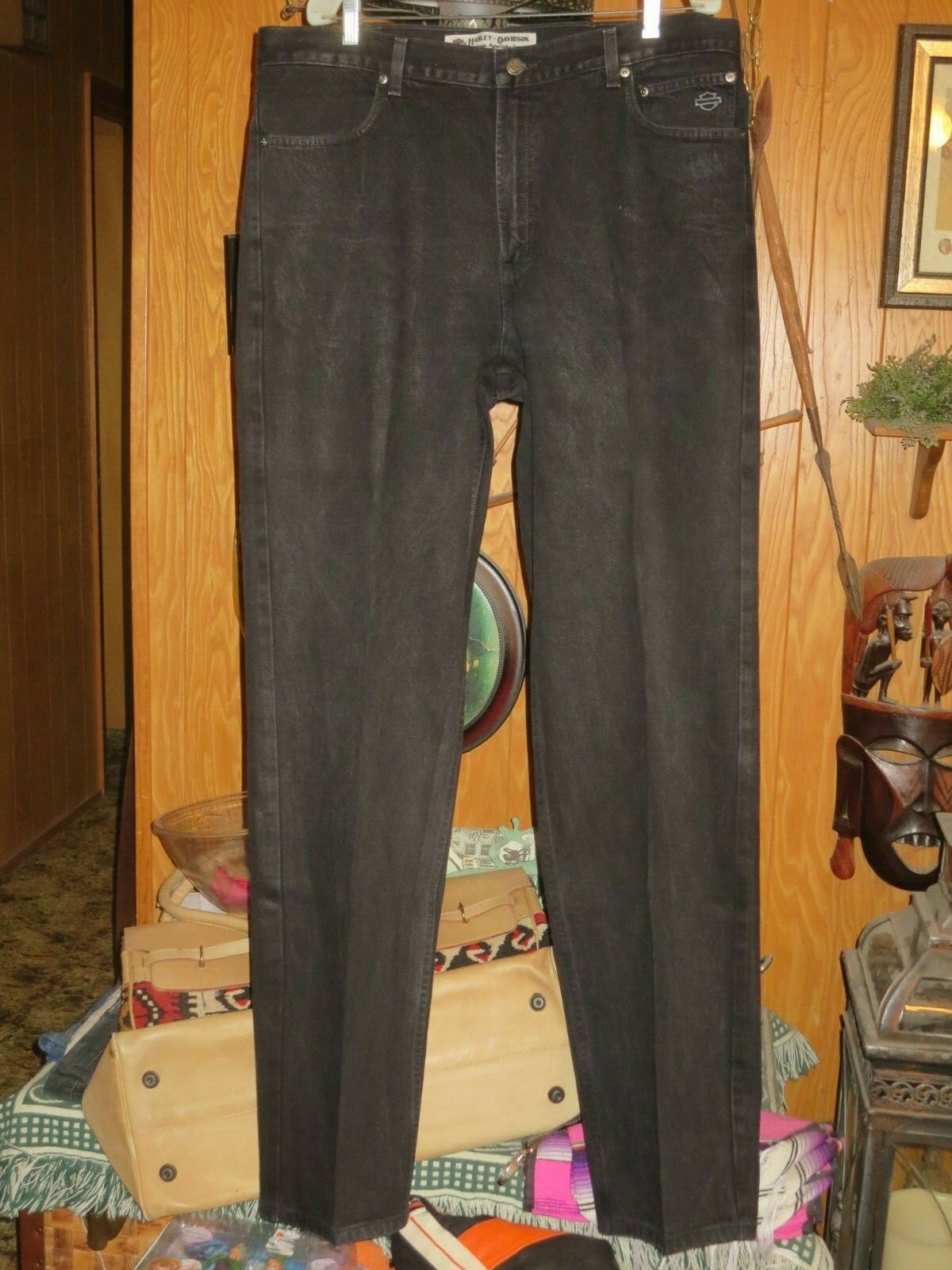 Harley-Davidson Motorcycle Black Denim Relaxed Leg Bi… - Gem