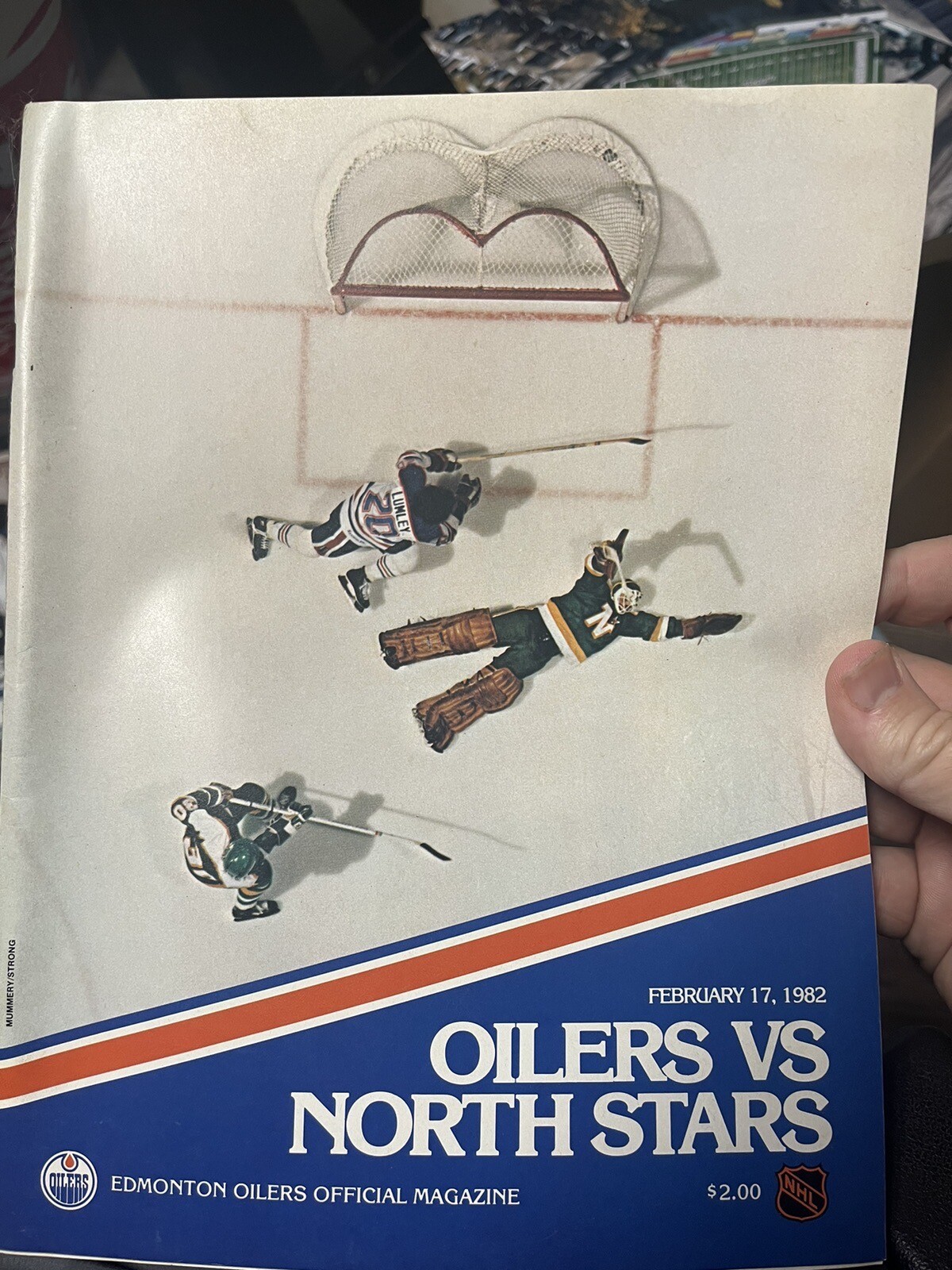 Edmonton Oilers In Action Magazine Program Feb 17 1972 V Minnesota ...