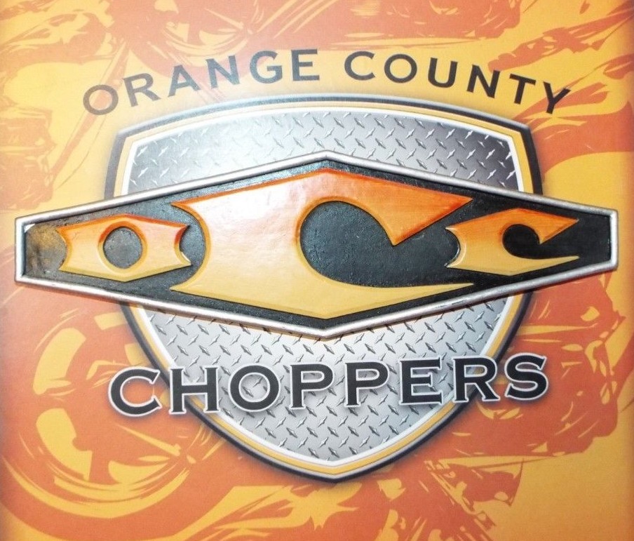 OCC Orange County Choppers 3-D LOGO Wall Sign Plaque. Wood Frame 19" x ...