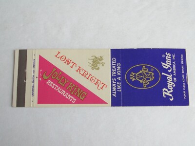 AD2 Vintage Matchbook Cover Jolly King Restaurants San Diego CA ...