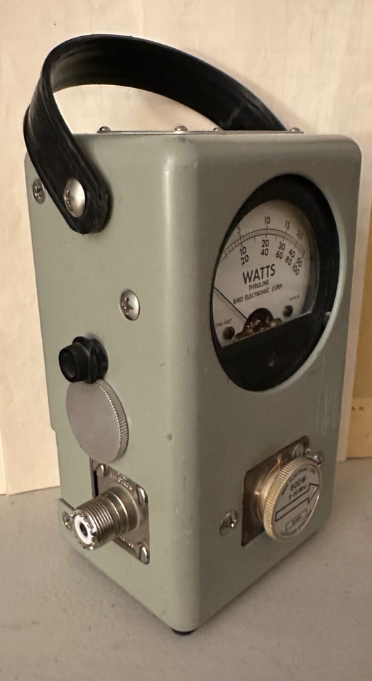 Bird Model 43 Wattmeter with 500Watt 2-30 MHZ Slug | eBay