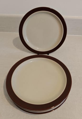 DENBY Sand Pebble Brown side plates Vintage. Used VGC X4 | eBay UK