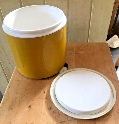 Vintage retro plastic yellow ice bucket | eBay