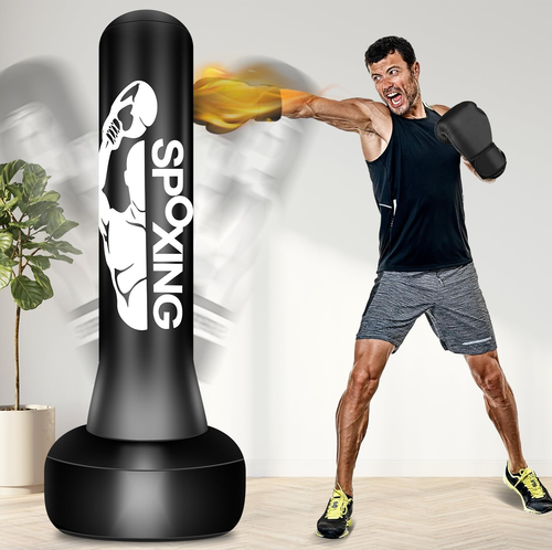 Heavy Punching Bag Boxing Free Standing Fitness MMA Fitness Training ...