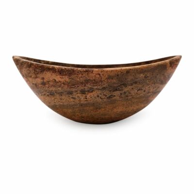 Centerpieces Bowl IN Marble Travertine Red Marble Red Bowl Centerpiece ...