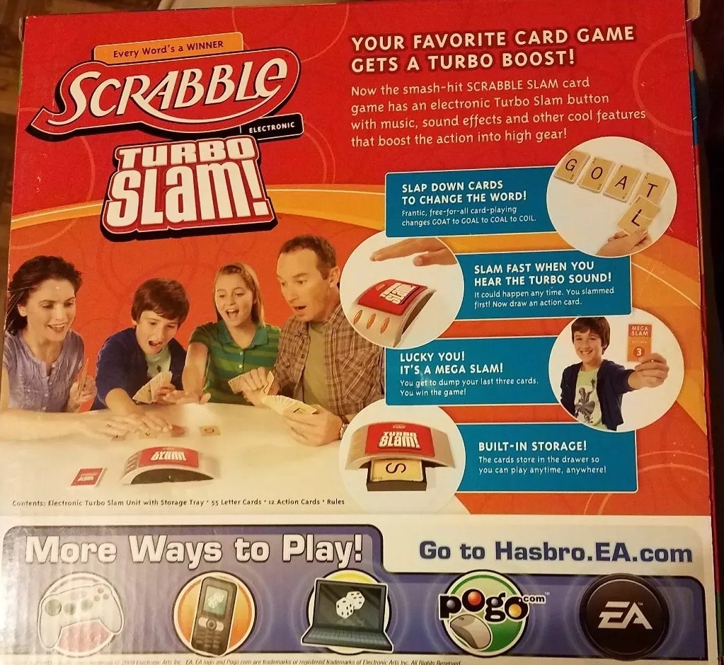 Scrabble Turbo Slam! Electronic Slam Button With Sound Effects NIB 2011 ...