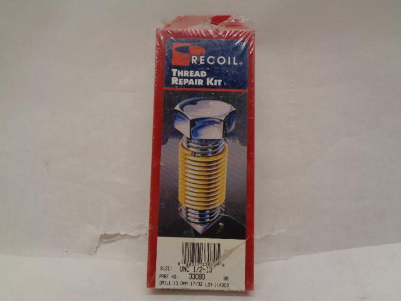 RECOIL THREAD REPAIR KIT UNC 1/2-13 DRILL 33080 R22T2 | eBay