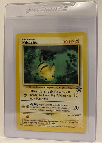 2000 Pokémon Promo Pikachu Non-Holo Near Mint #27 | eBay