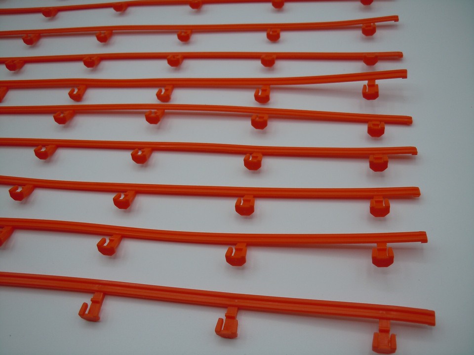 AURORA TOMY AFX 10 - 14" ORANGE GUARD RAILS W/ NO BAD POSTS ~ NM-MINT ...