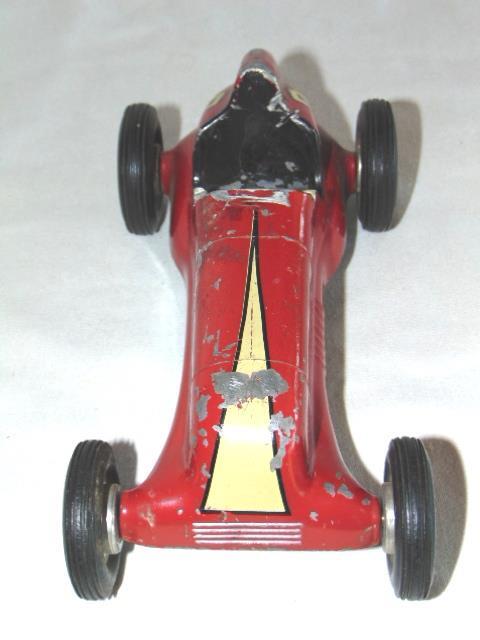 Vintage 9" Tether Car Toy THIMBLE DRONE SPECIAL Red #2 Metal Body, No ...
