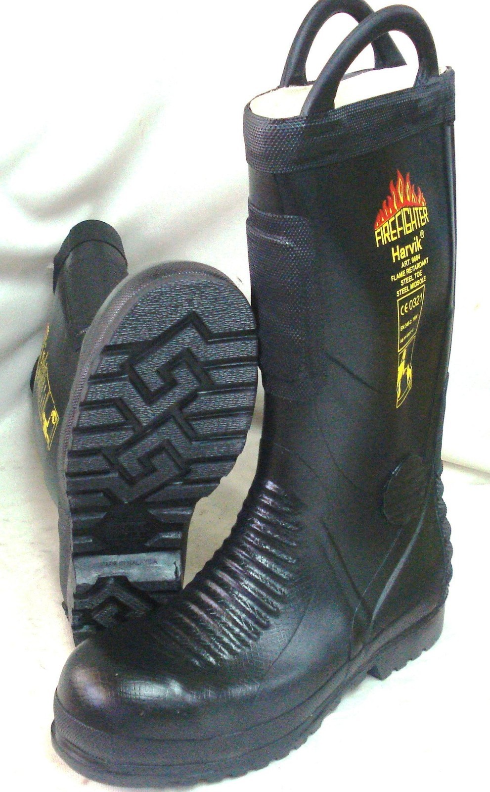 Tuffking 9684 Mens Firefighters Black Safety Boots F2IS EN15090 Home ...