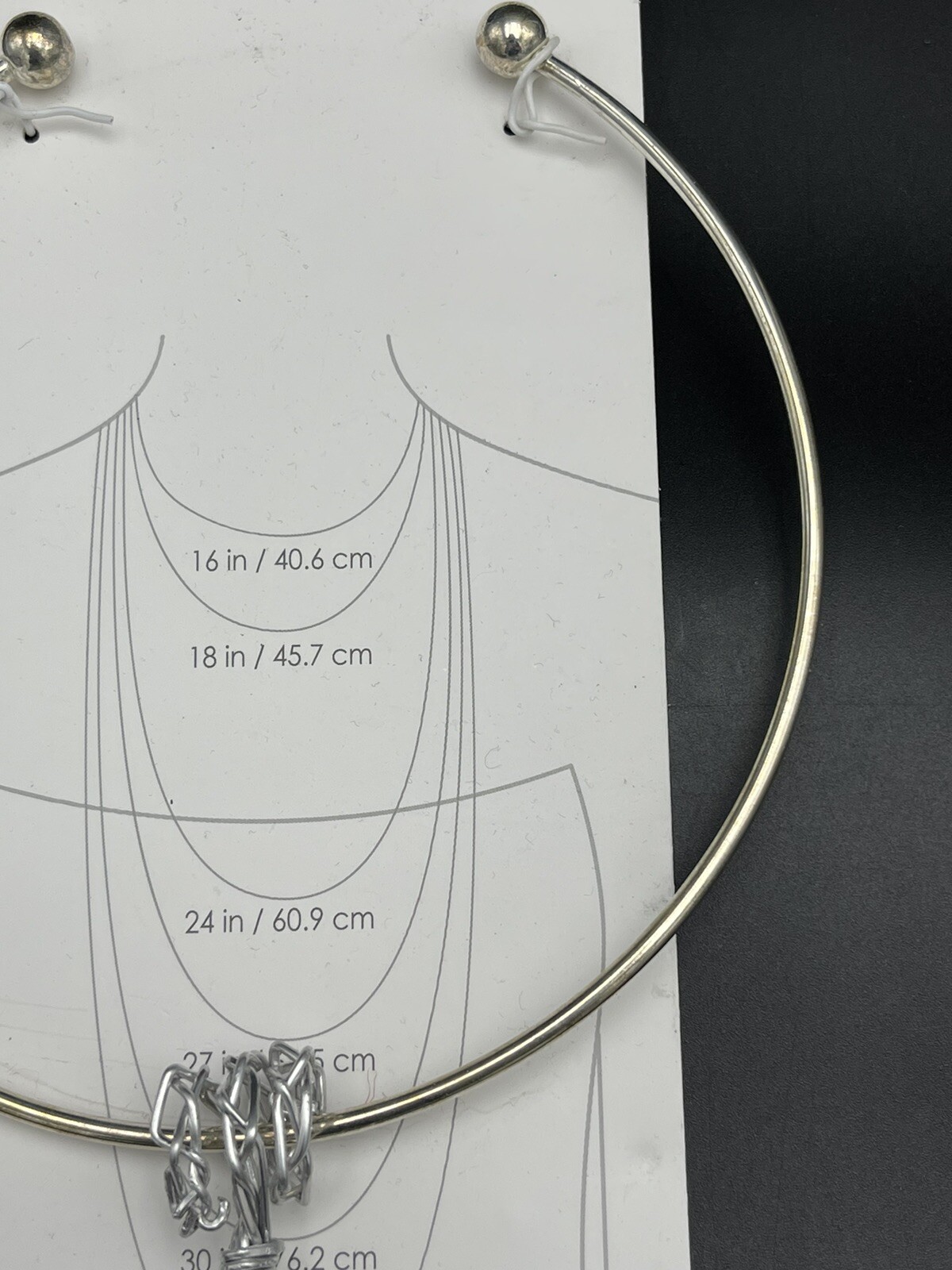 Vtg. Silver Wire Choker Necklace Silver Color Wire Wrapped Tiger Eye ...