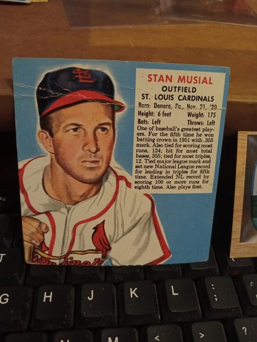 1952 Red Man Tobacco STAN MUSIAL no tsb, great color crease in card | eBay