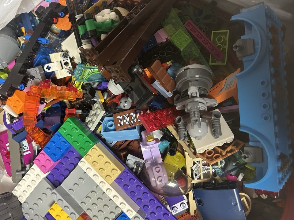 Legos 10 lbs Ten Pounds Mixed Bricks Parts Pieces Plates Blocks Technic ...