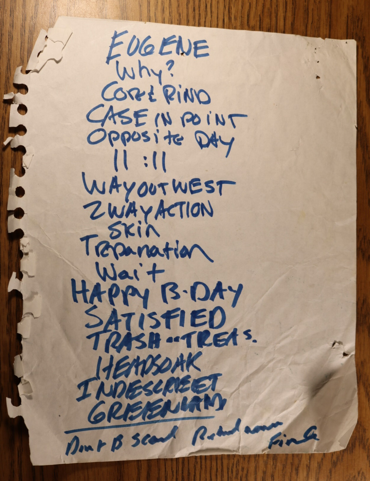 ANDREW BIRD Setlist - Live Band Concert Song List 2017? | eBay