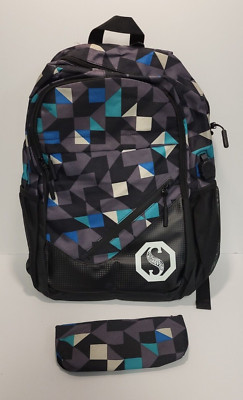 Senkey & Style Fashion 18" Backpack and Pencil Bag USB Charging Port ...