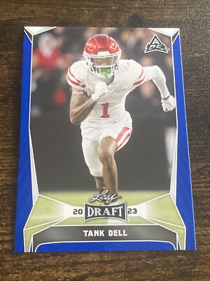 2023 Football Leaf Draft Tank Dell Houston #38 ARC Blue L5797* | eBay