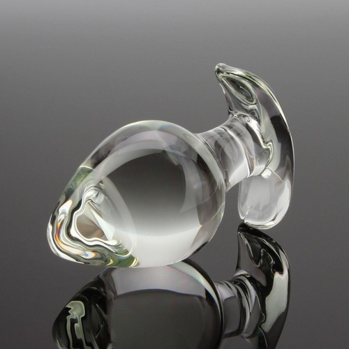 2.6" Extra Wide Thick Weighted Heavy Duty Wearable Glass Anal Butt Plug ...