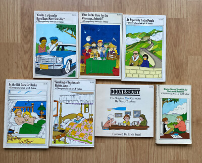 Lot of 7 DOONESBURY Paperback Books by G. B. Trudeau ~ Vintage 1970's ...