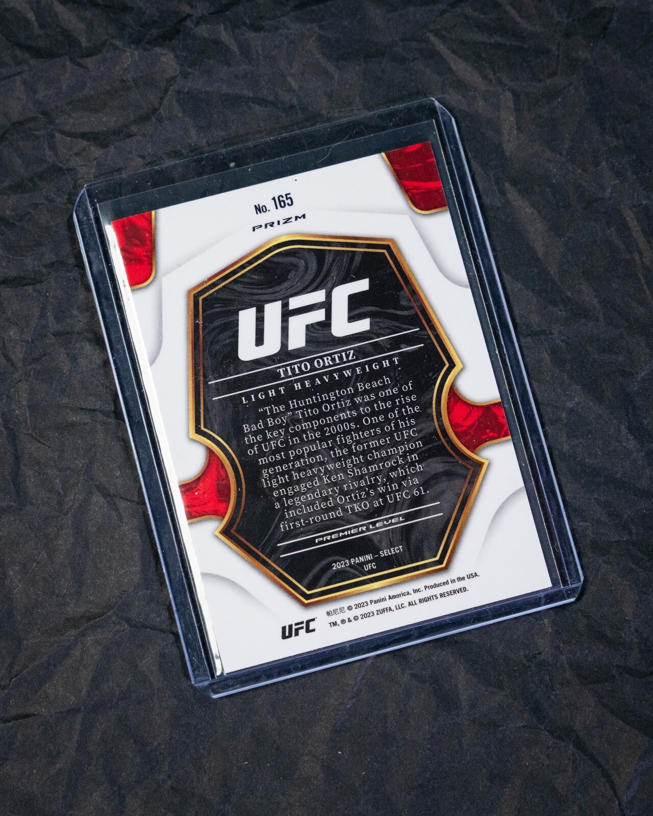 2023 PANINI - SELECT UFC - FLASH PRIZM ORANGE - TITO ORTIZ - PREMIER ...