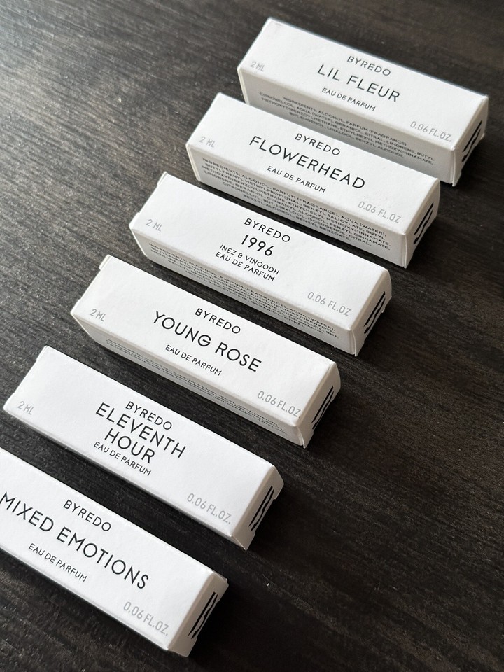 Byredo Discovery Set - 6 Pieces Sample Set Spray Vial Eau De Parfum 2ml ...