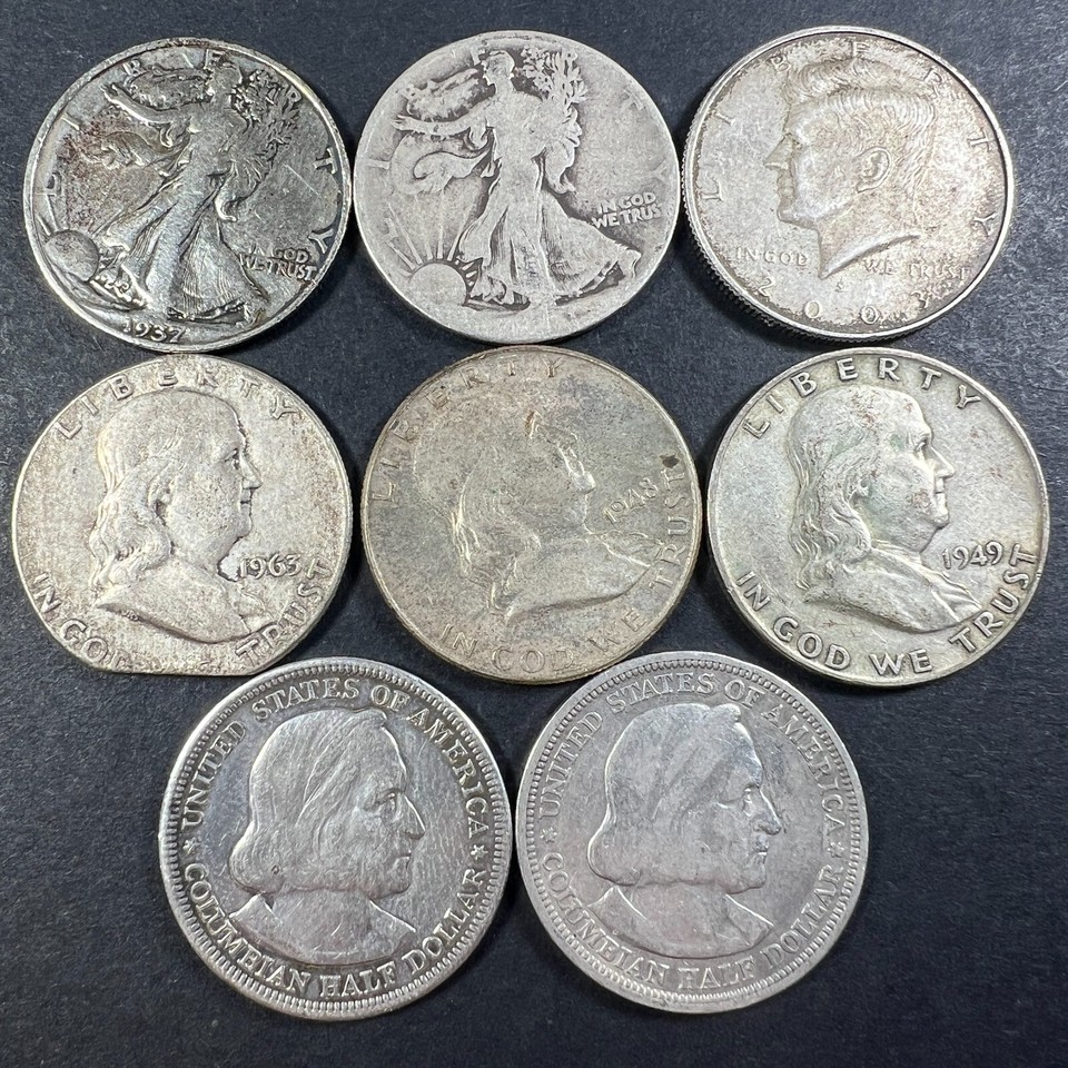 $10 Face Value 90% SILVER Mixed U.S. Coinage, Cull Condition, See ...