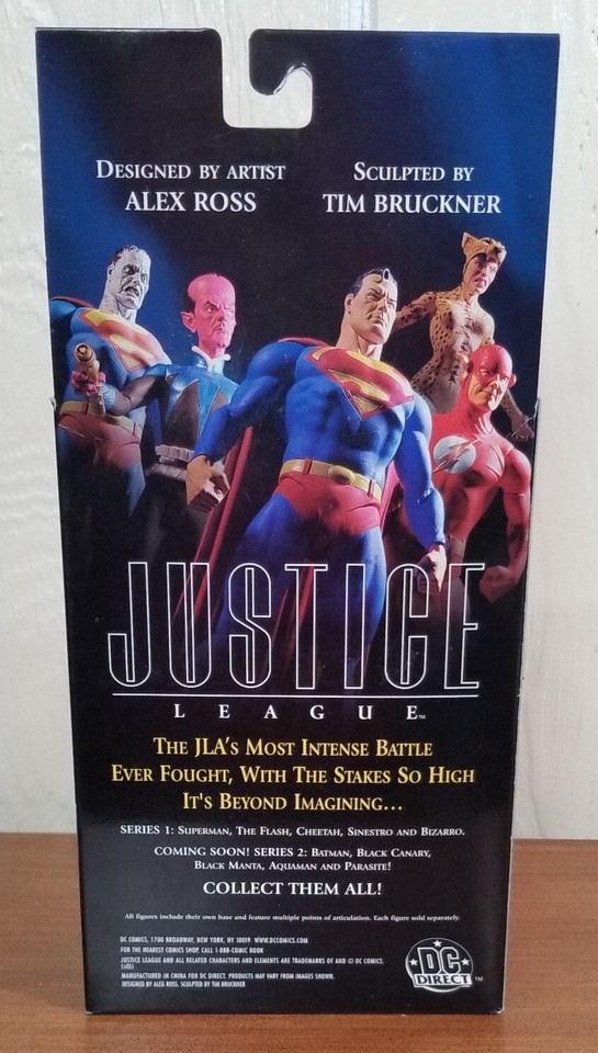 DC Direct Justice League SINESTRO By Alex Ross Action Figure w/Stand ...