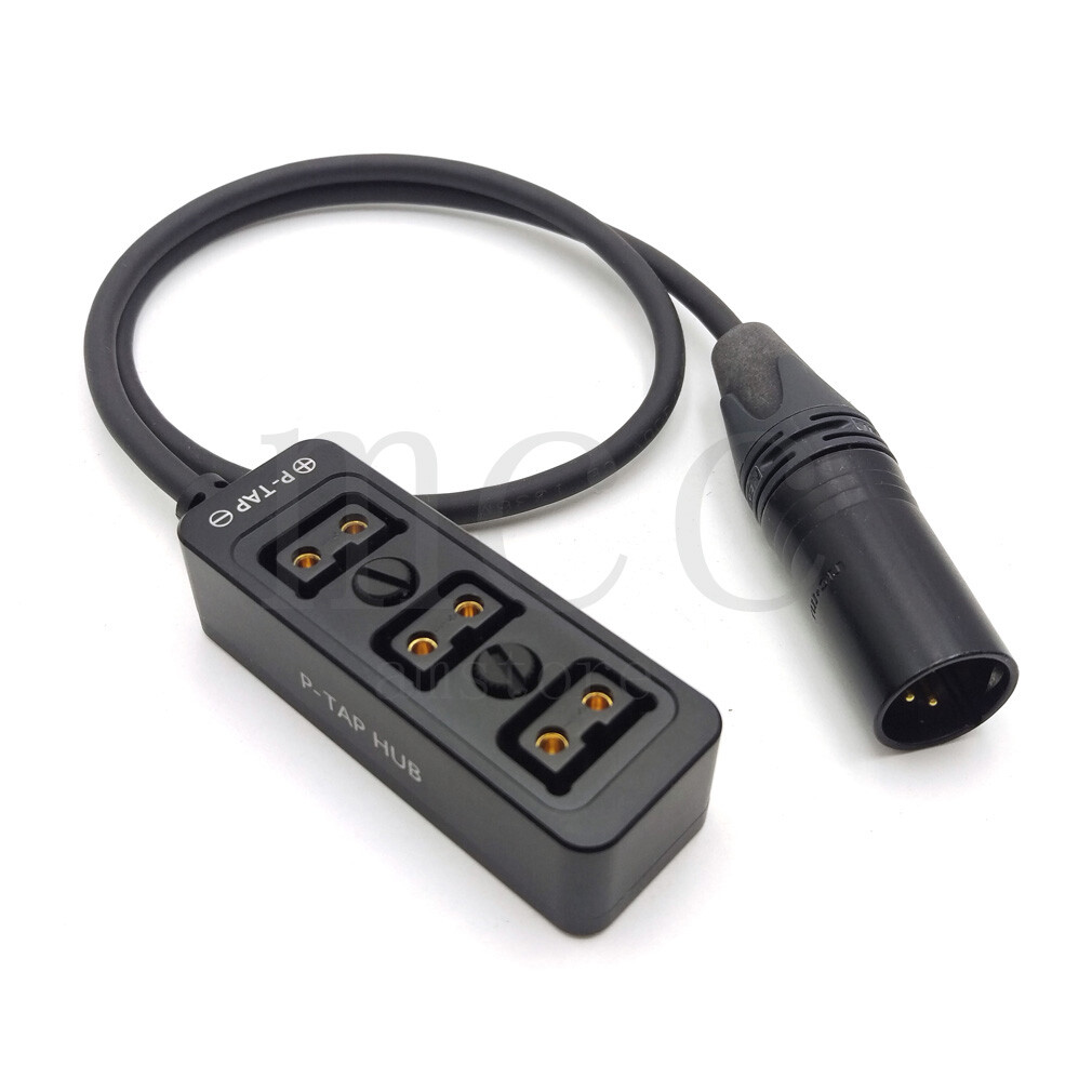 XLR 4 PIN to 3-Port Female for ARRI/RED/SONY Camera Power Supply ...